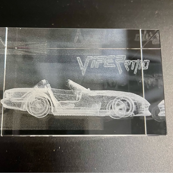 LazART inc | Other | Viper Rt Leaded Crystal Engraved Dodge Viper ...